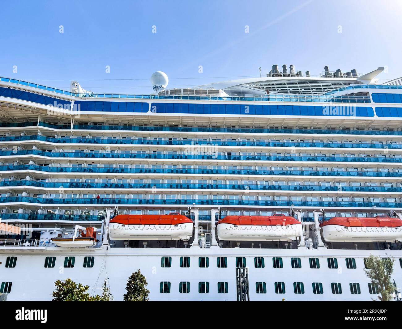 Istanbul, Turkey - 09/15/2022; Life boat on cruise ship "Regal Princess ...