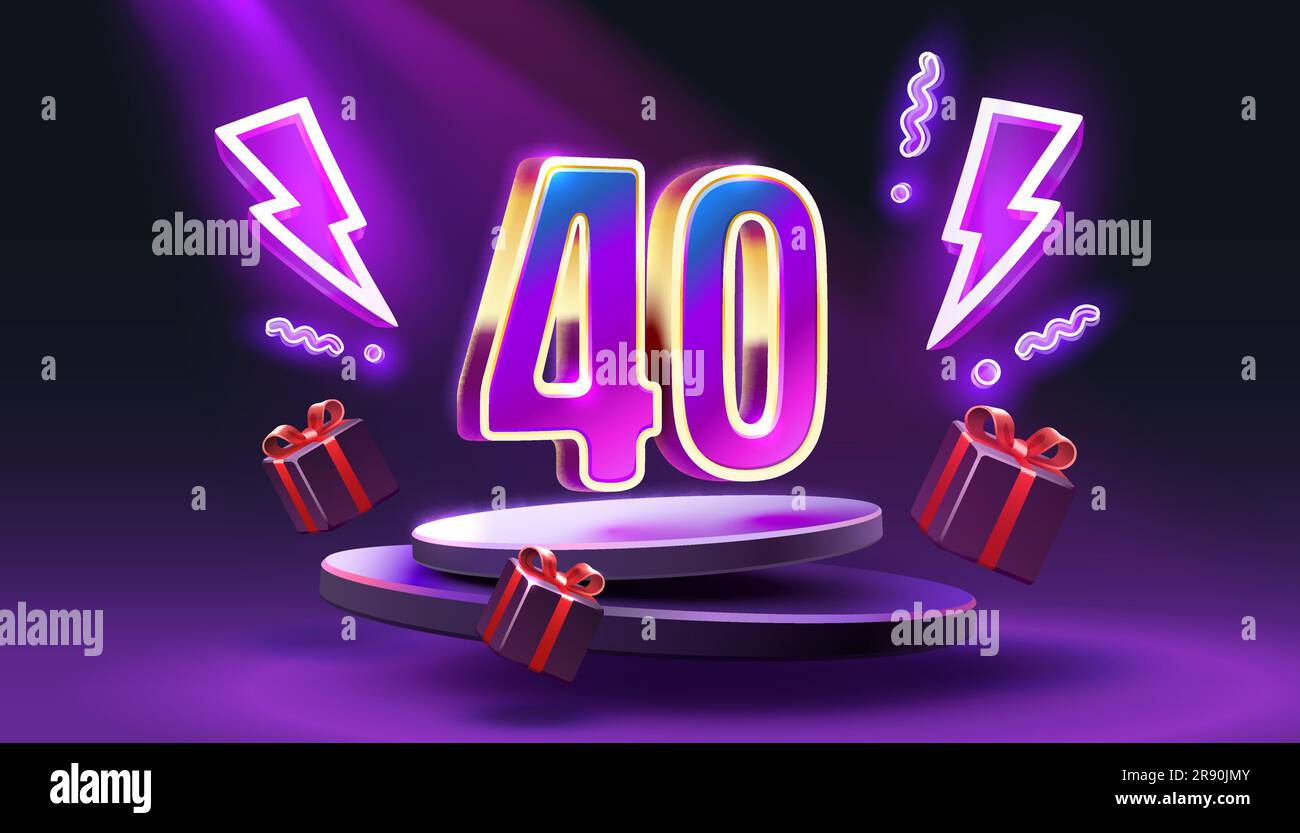 40 off sale banner sign board hi-res stock photography and images - Alamy