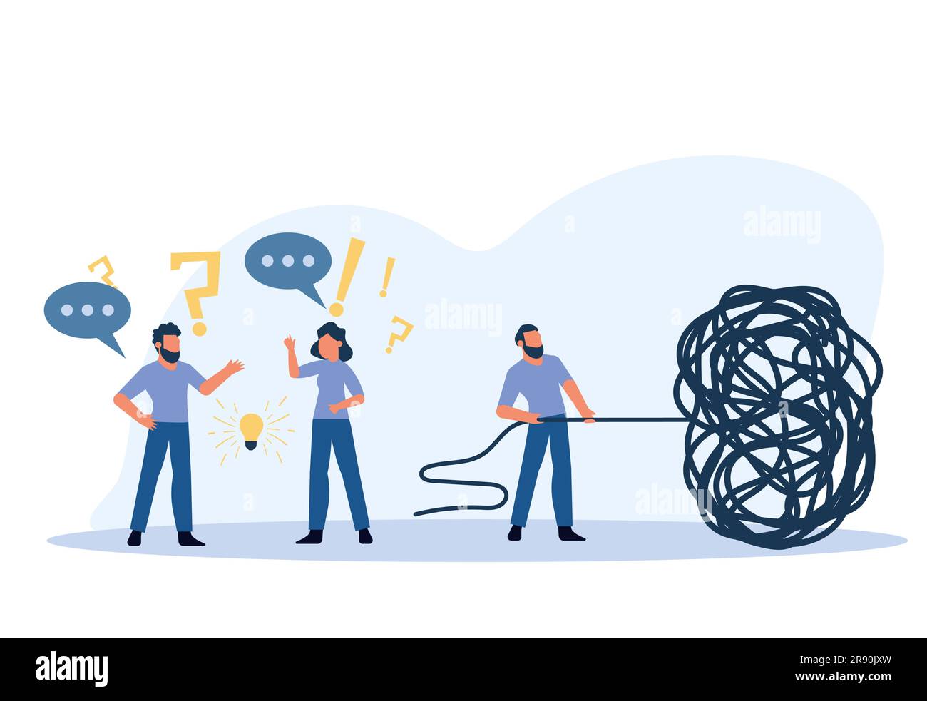 Business challenge vector achievement work progress. Tangle tangled ...