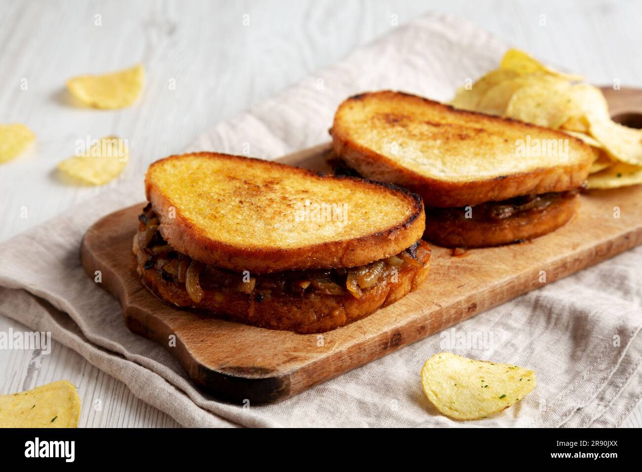 Homemade French Melt Sandwich with Caramelized Onion and Gruyure Cheese ...