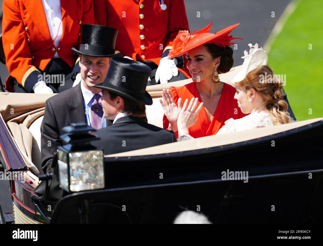 The carriage of The Prince of Wales, The Princess of Wales, Princess ...
