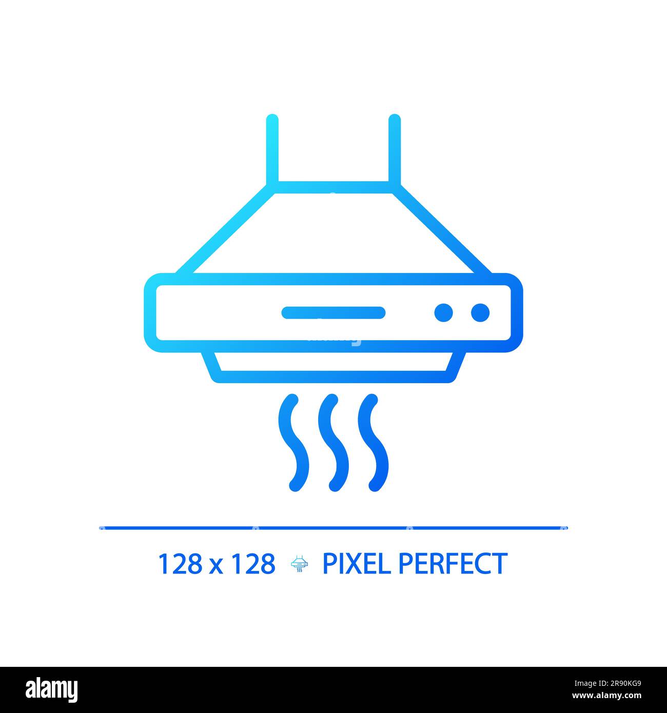 Kitchen hood gradient linear vector icon Stock Vector Image & Art - Alamy