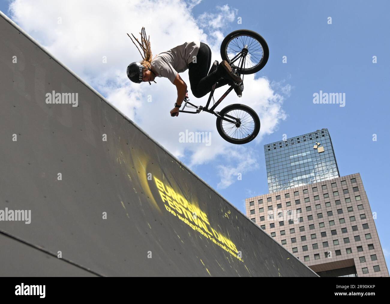 23 June 2023, Hesse, Frankfurt/Main: BMX pro Tom Justice from Great ...