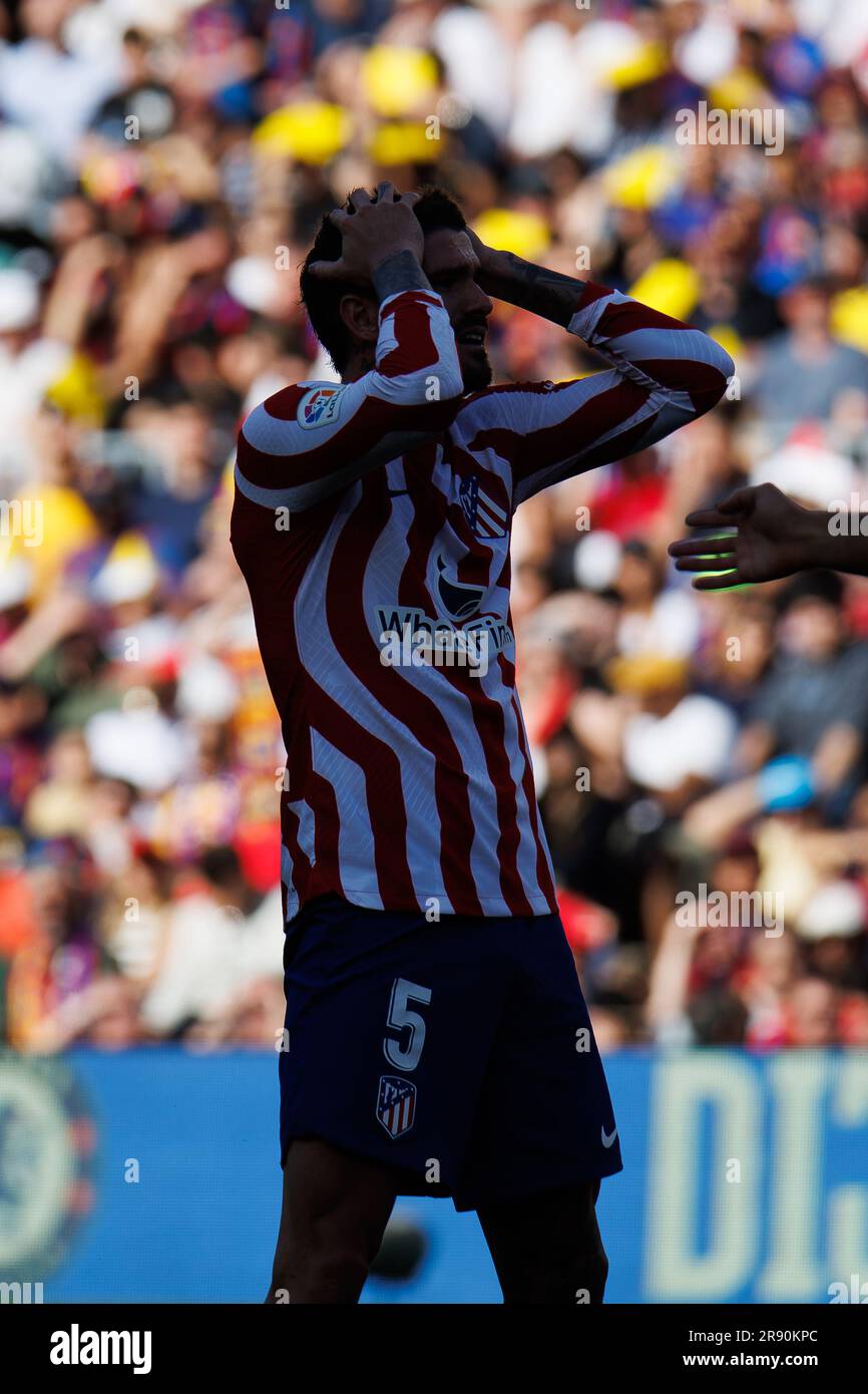 BARCELONA - APR 23: Carrasco in action during the LaLiga match between ...
