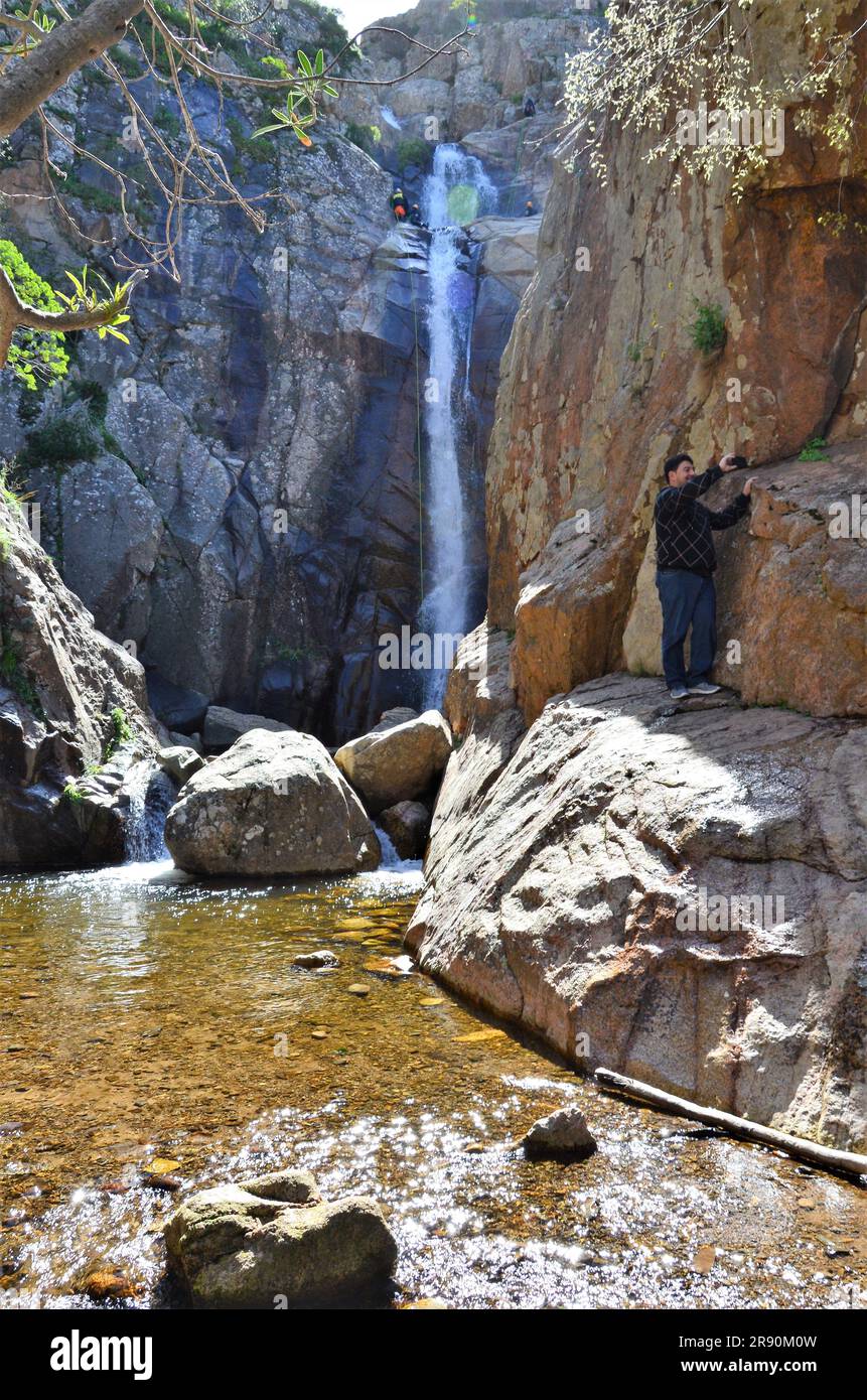 sa spendula waterfalls, Villacidro, Sardinia Stock Photo - Alamy