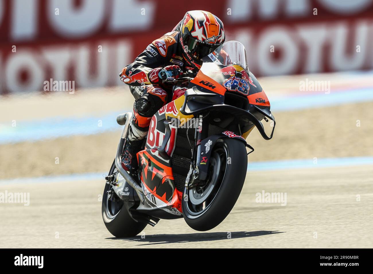 ASSEN - 23/06/2023, Jack Miller (ESP) on his KTM in action during the ...