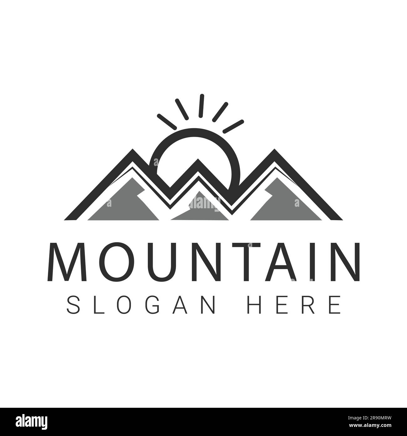 Outdoor adventure badge vector Black and White Stock Photos & Images - Alamy