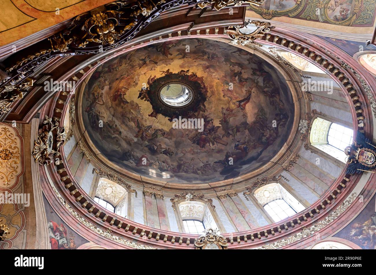 Vienna, Austria. St. Peters Church, Baroque Roman Catholic parish ...