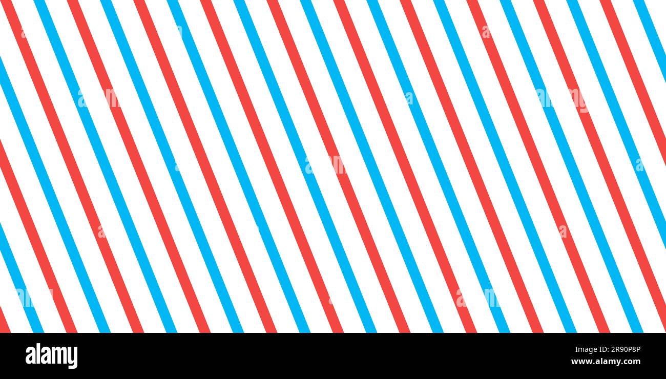 Barbershop seamless pattern in light blue, red and white colors ...