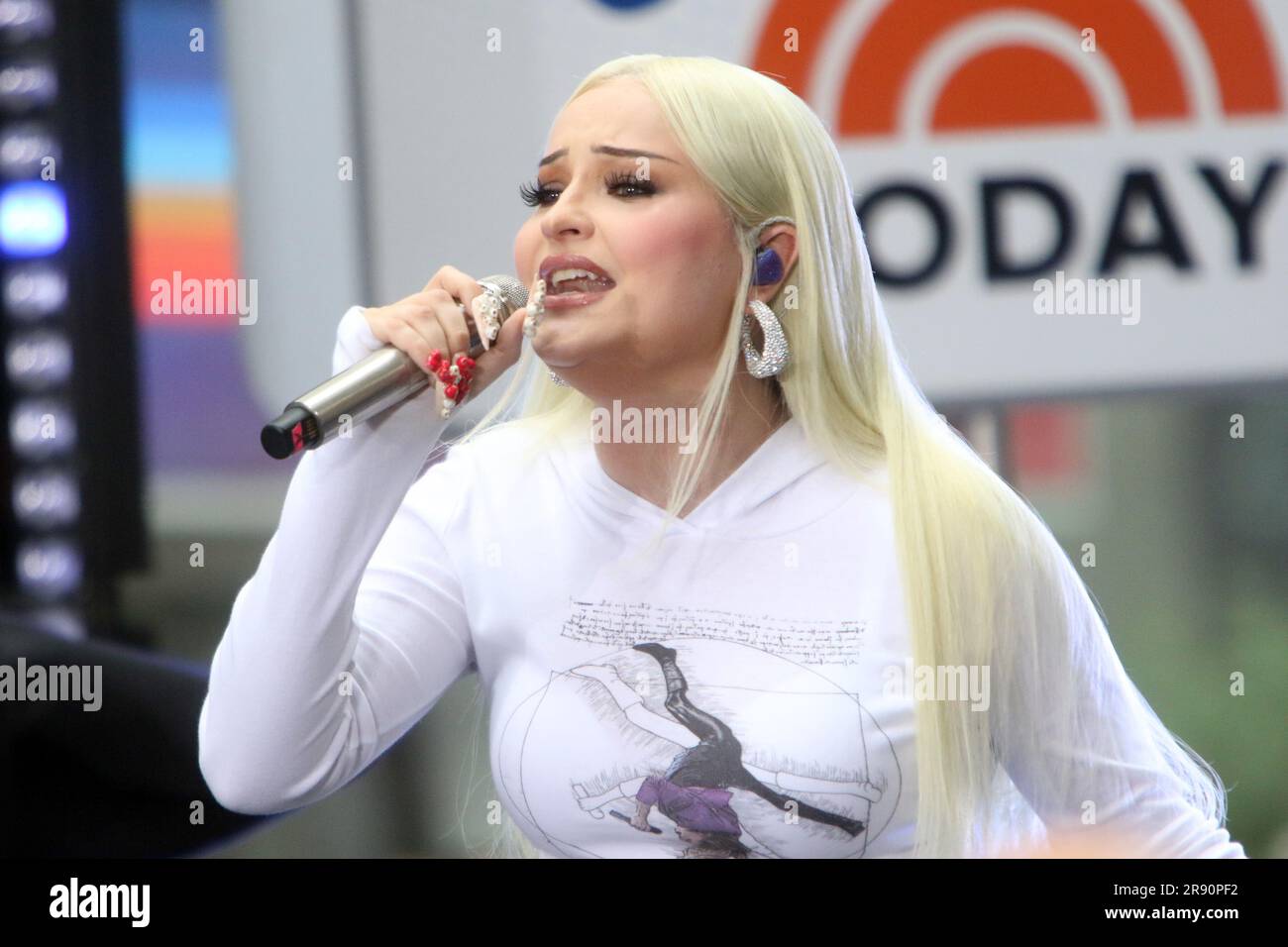New York, NY, USA. 23rd June, 2023. Kim Petras performs on the Today ...
