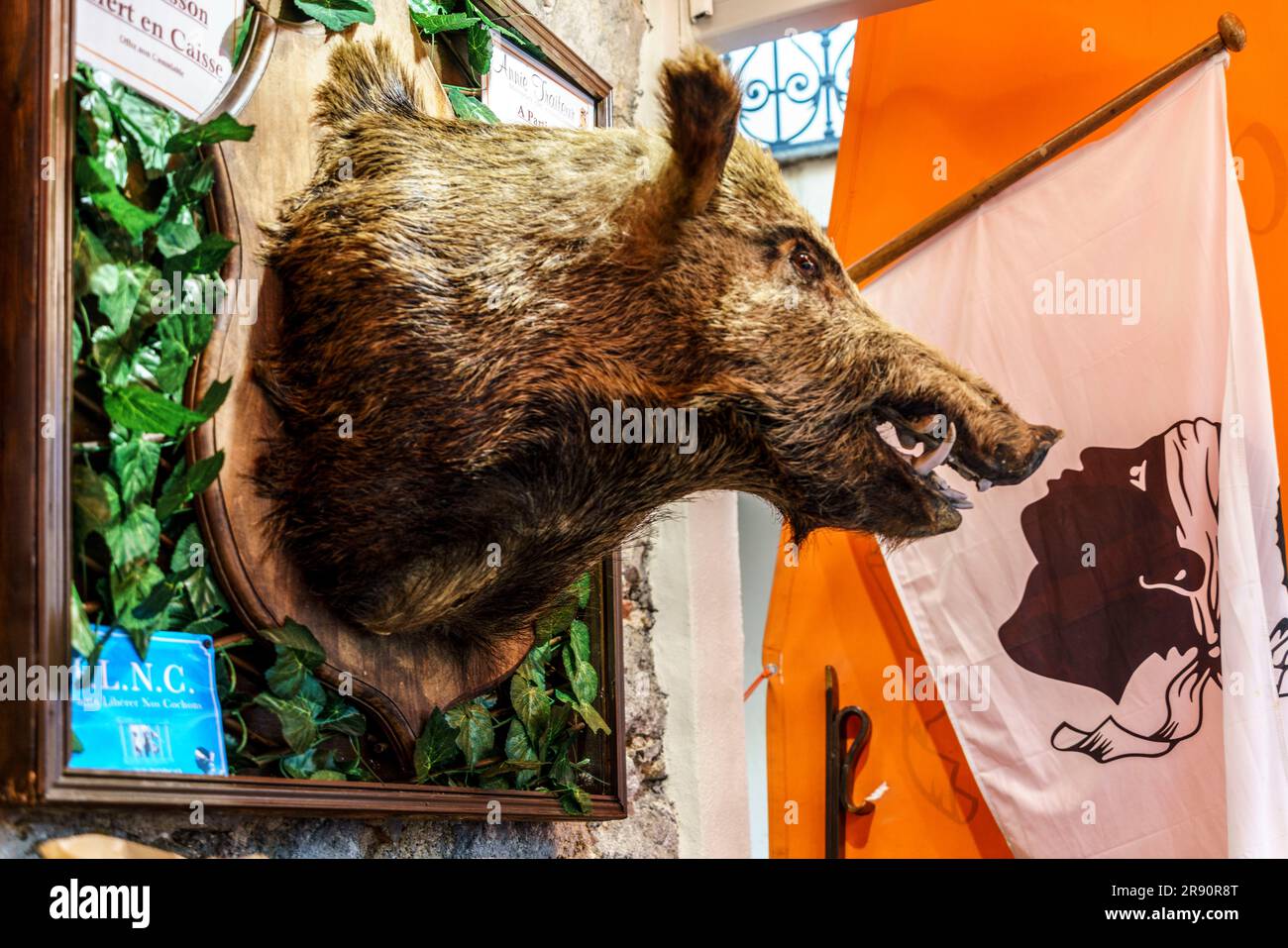 Calvi, Feinkostgeschäft , Korsische Spezialitäten, Wildschwein ...