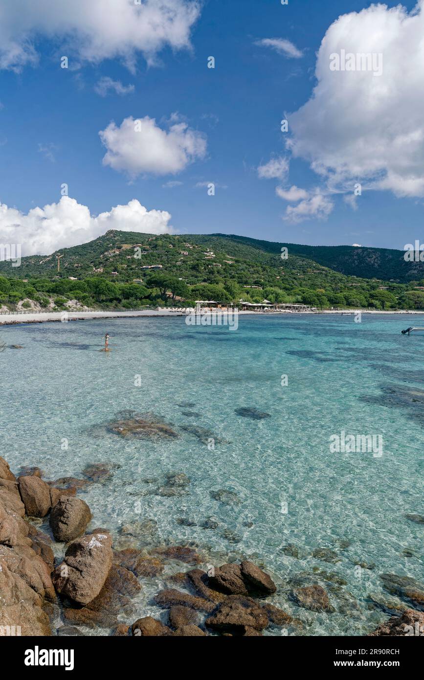 Plage de Palombaggia, Strand, beach, Porto Vecchio, Corse-du-Sud, Korsika, Frankreich, Europa ...