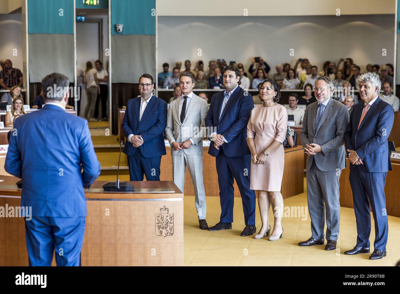 MAASTRICHT - Members of the Provincial Executive, with from left to ...