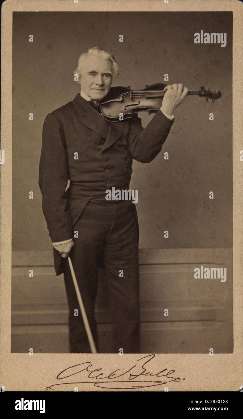 Portrait of the composer and violinist Ole Bull (1810-1880). Private ...