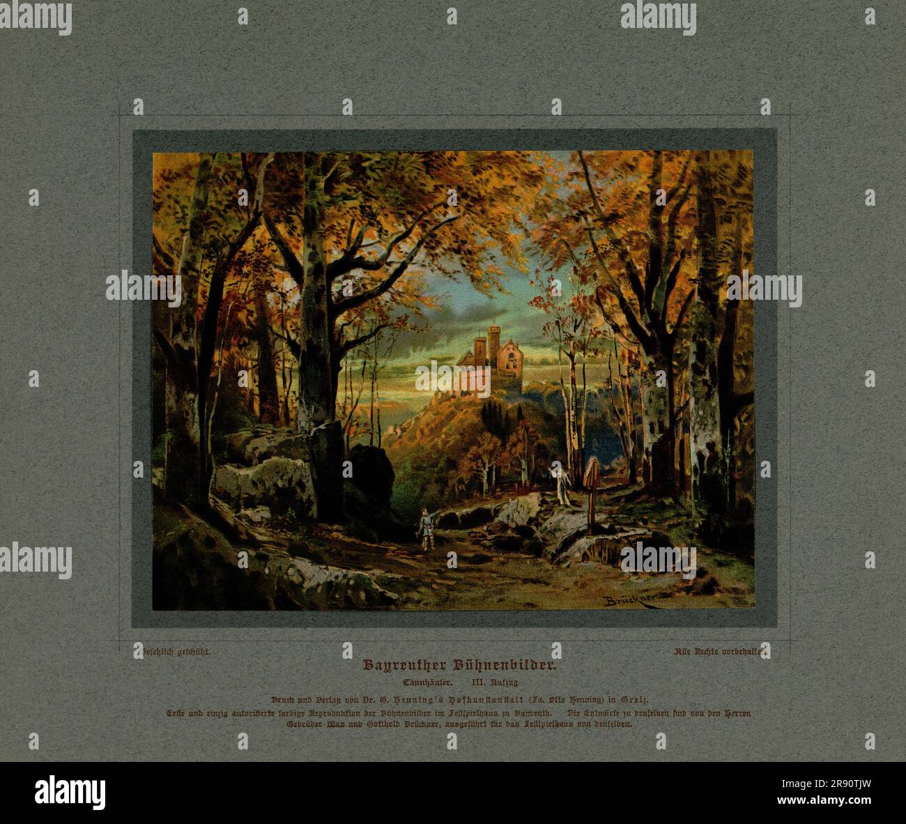 Set design for Opera Tannhäuser by Richard Wagner. Private Collection ...