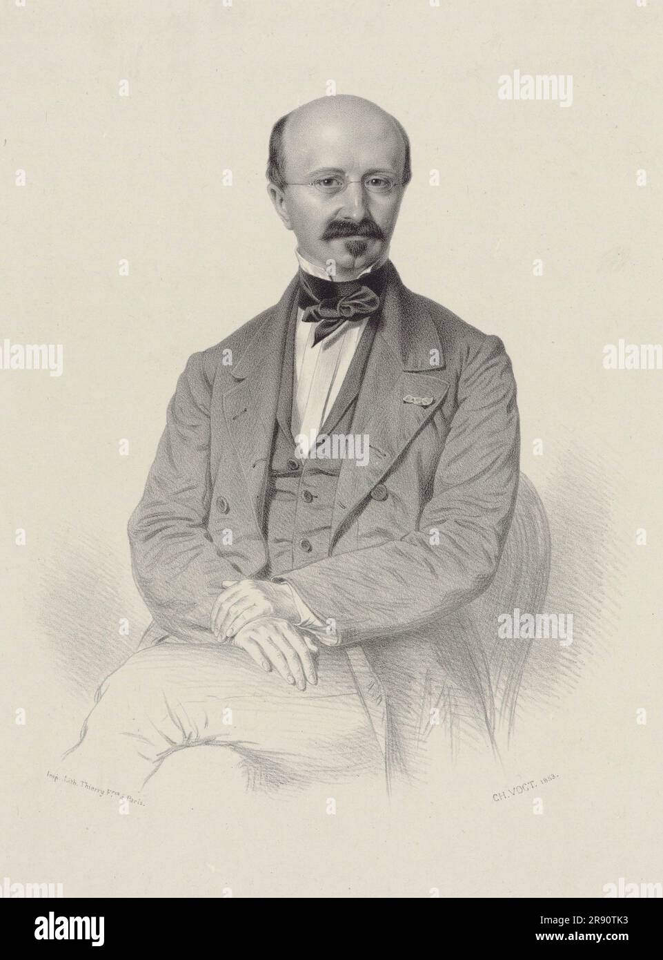 Portrait of the composer Louis Niedermeyer (1802-1861), 1853. Private ...