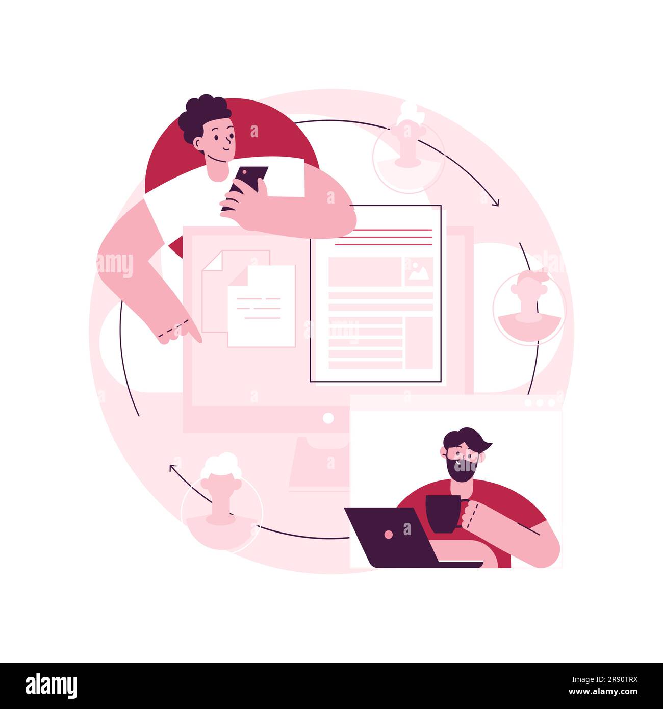 Virtualization technology abstract concept vector illustration. Process ... Virtualization technology abstract concept vector illustration. Process ...