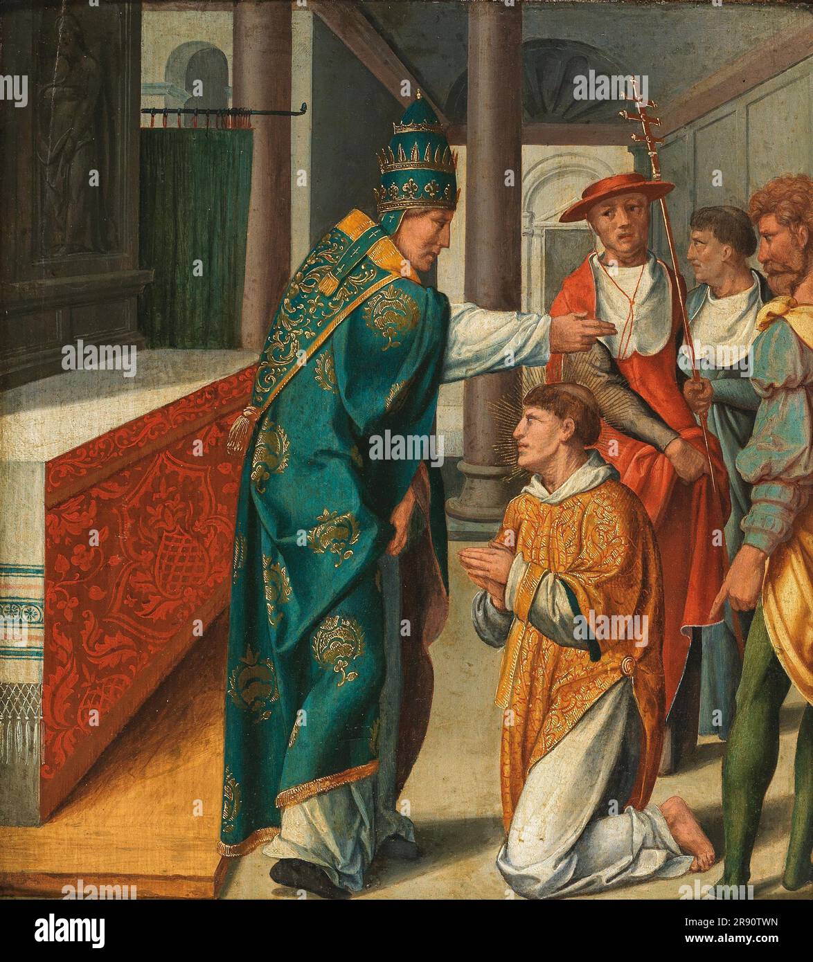 Saint Cyriacus refuses Idolatry (Cyriacus altar from St. Kunibert in ...