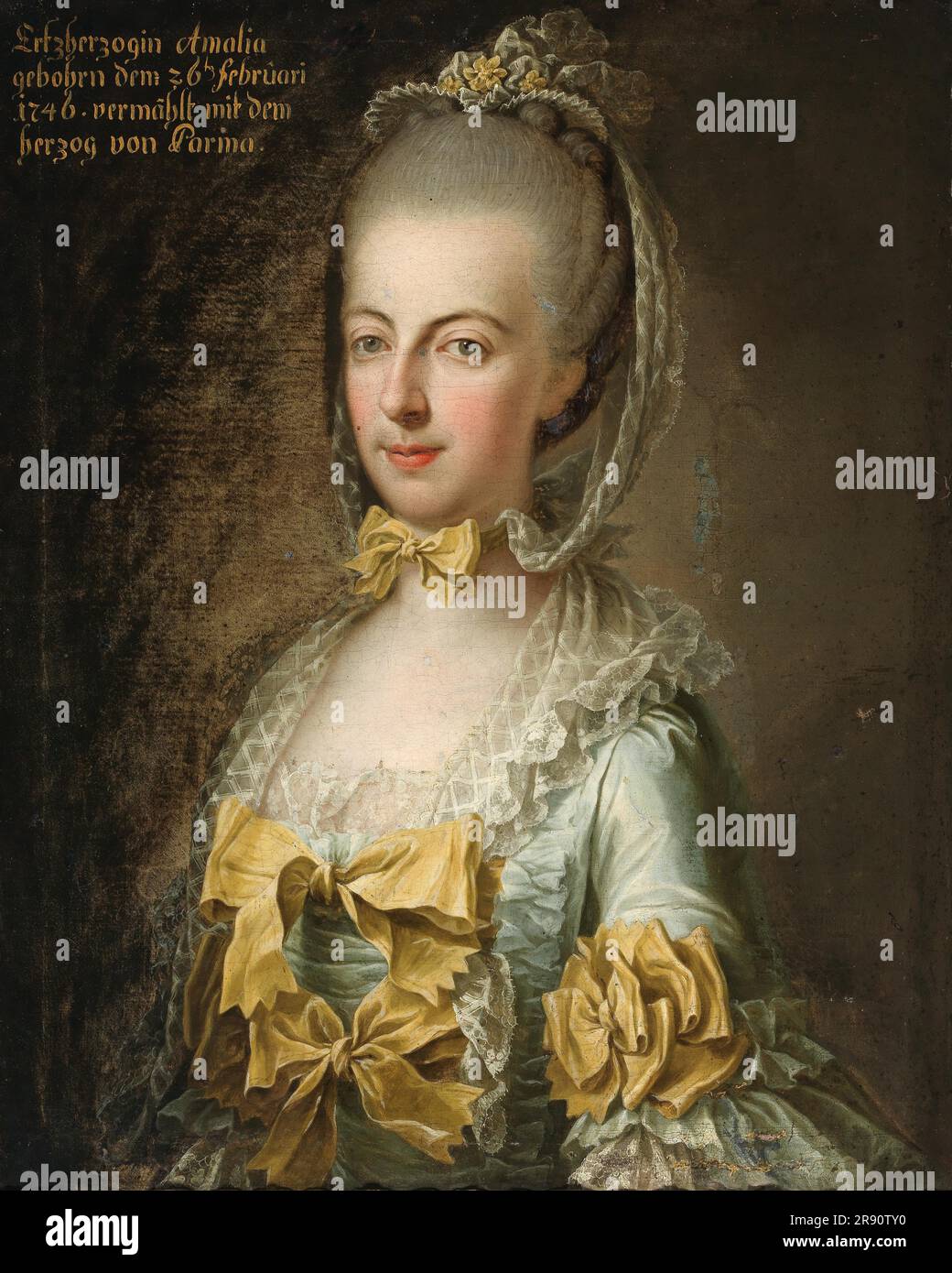 Portrait of Archduchess Maria Amalia of Austria (1746-1804), Duchess of ...