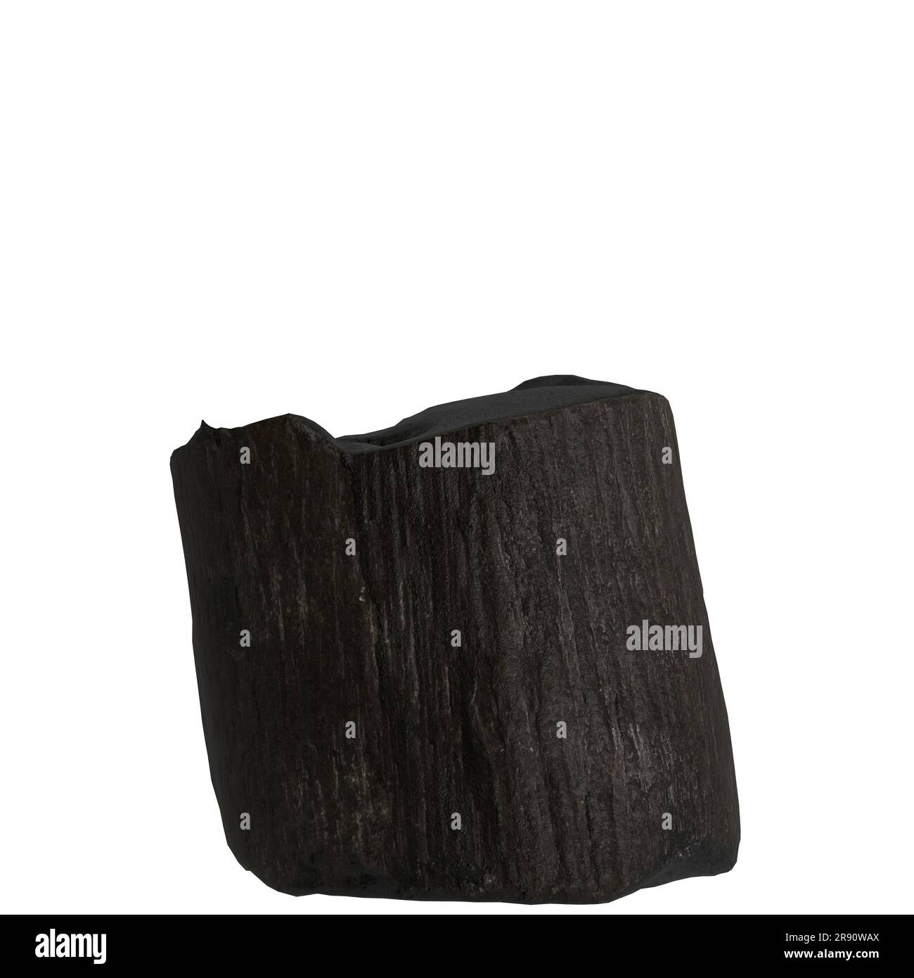 3d illustration of burnt log isolated on white background Stock Photo ...