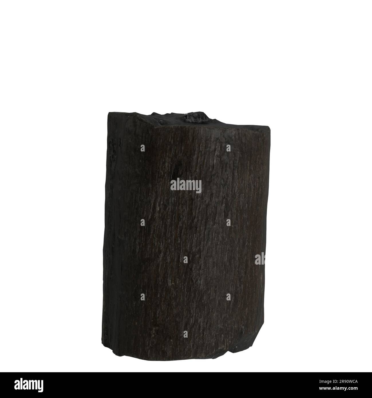 3d illustration of burnt log isolated on white background Stock Photo ...