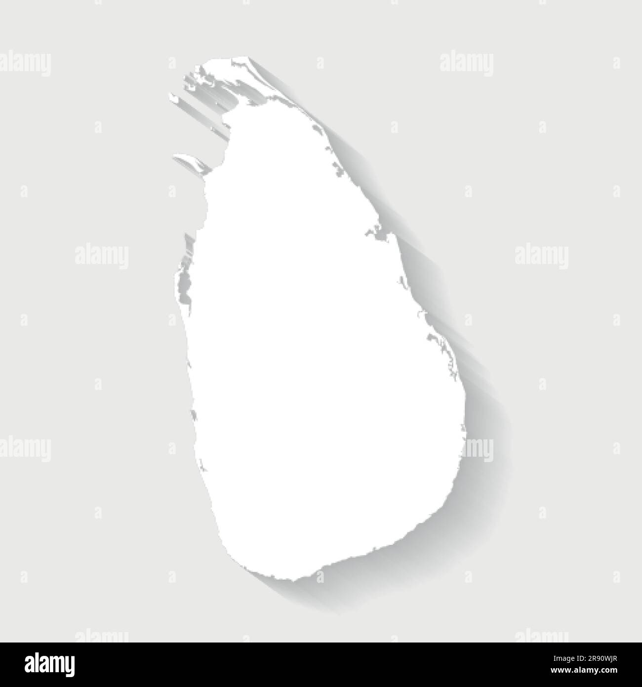 Sri lanka map Black and White Stock Photos & Images - Alamy