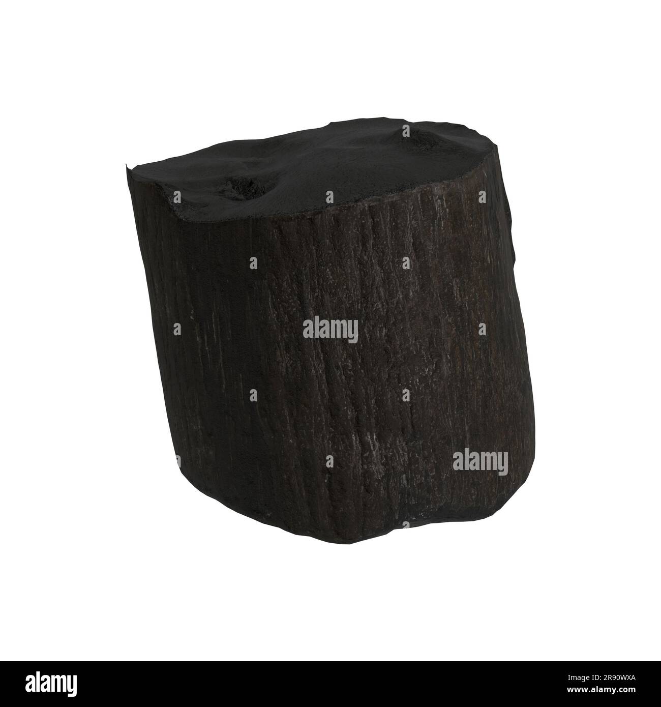 3d illustration of burnt log isolated on white background Stock Photo ...