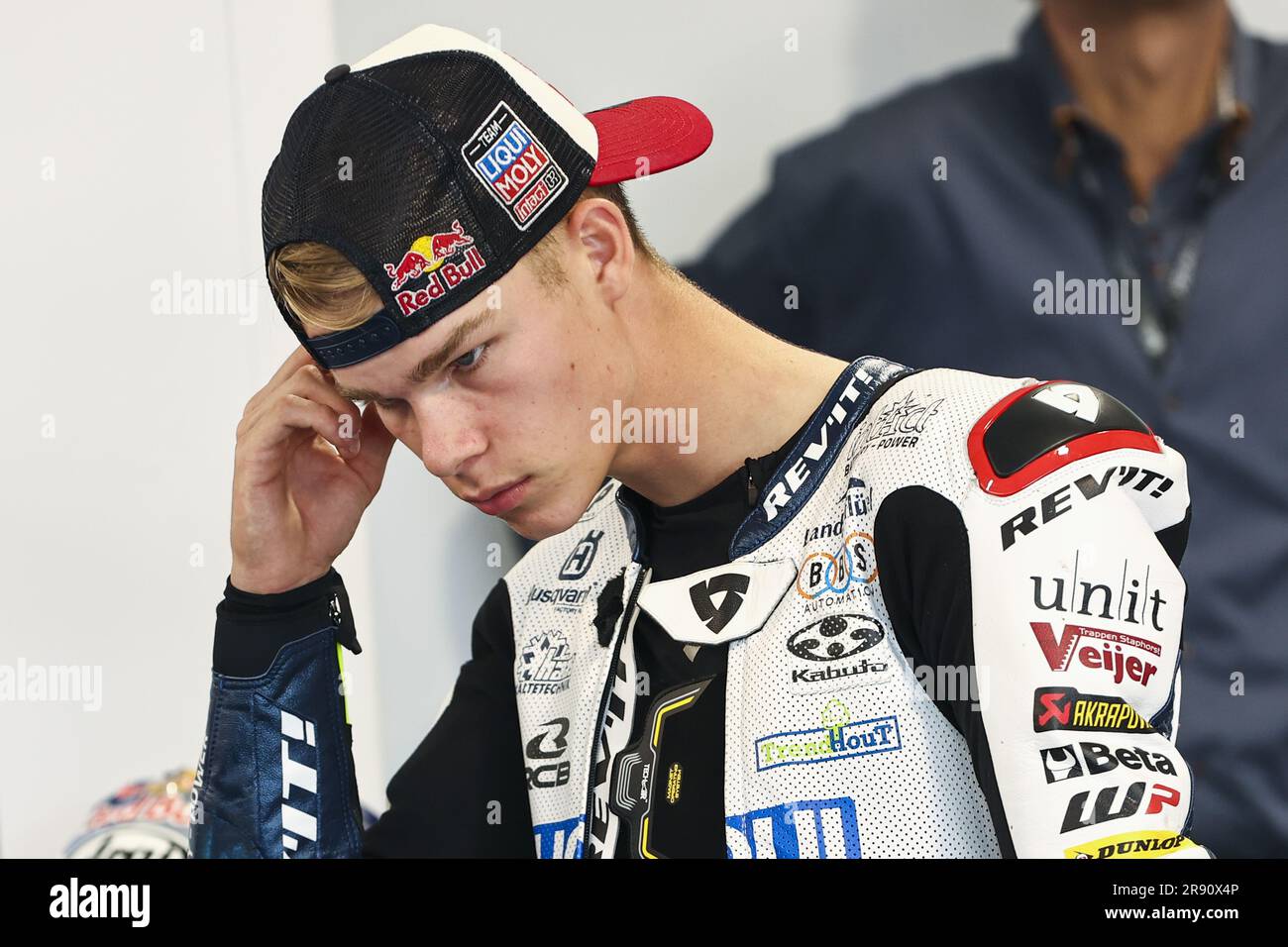 ASSEN - 23/06/2023, Collin Veijer (NED) in the pit box during the ...
