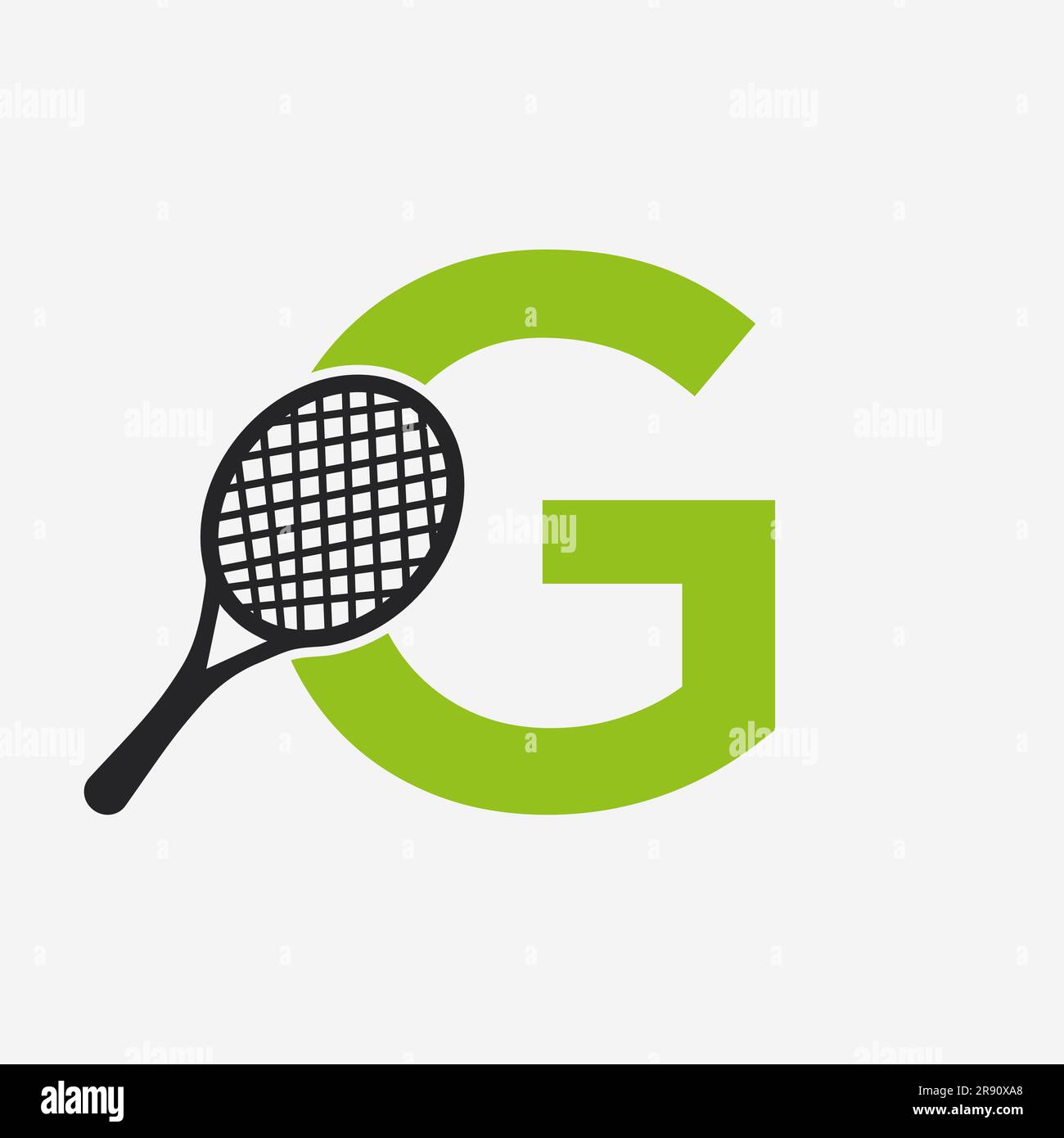 Letter G Padel Tennis Logo. Padel Racket Logo Design. Beach Table ...