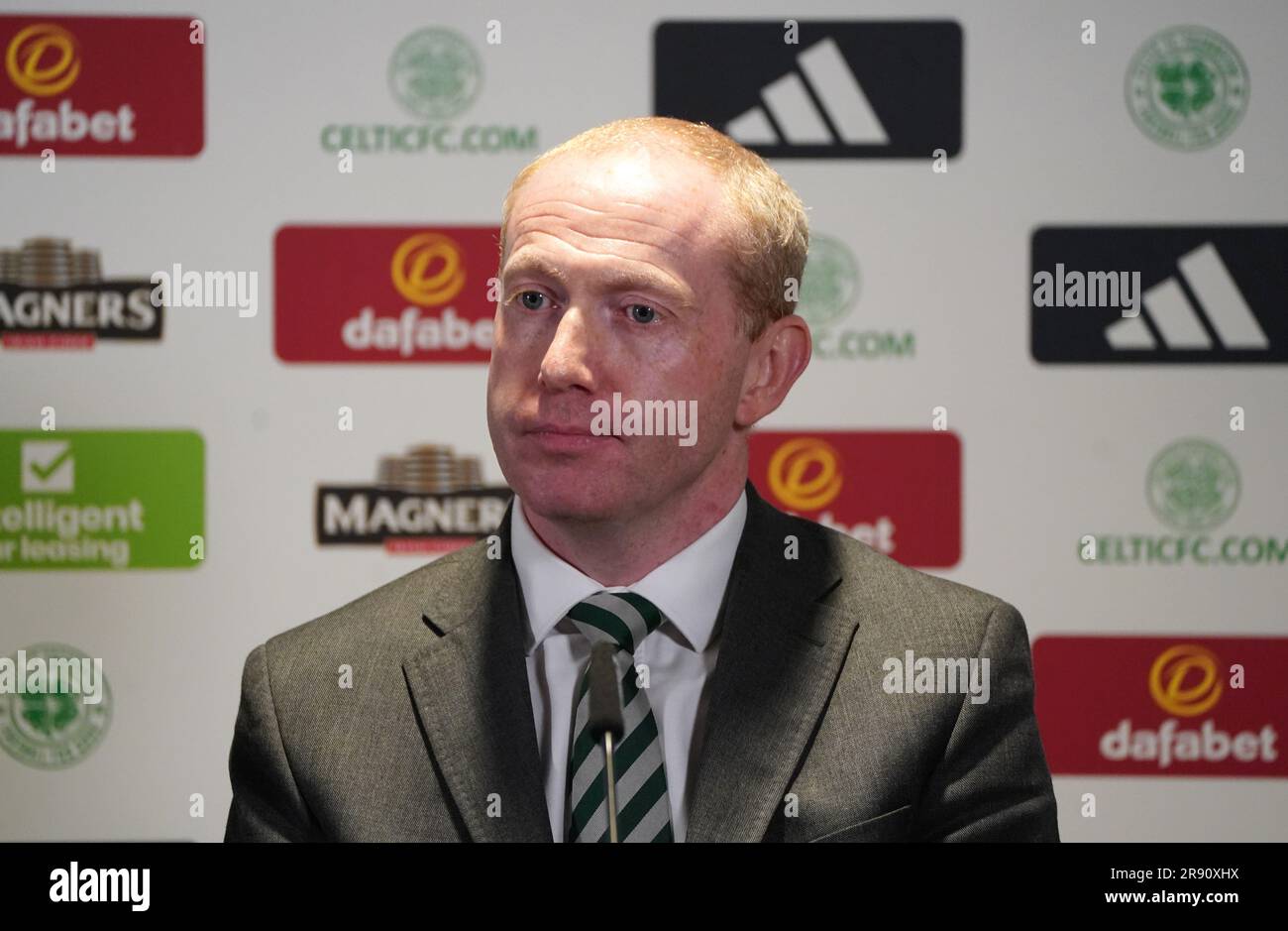 Celtic chief Executive Michael Nicholson during a press conference at ...