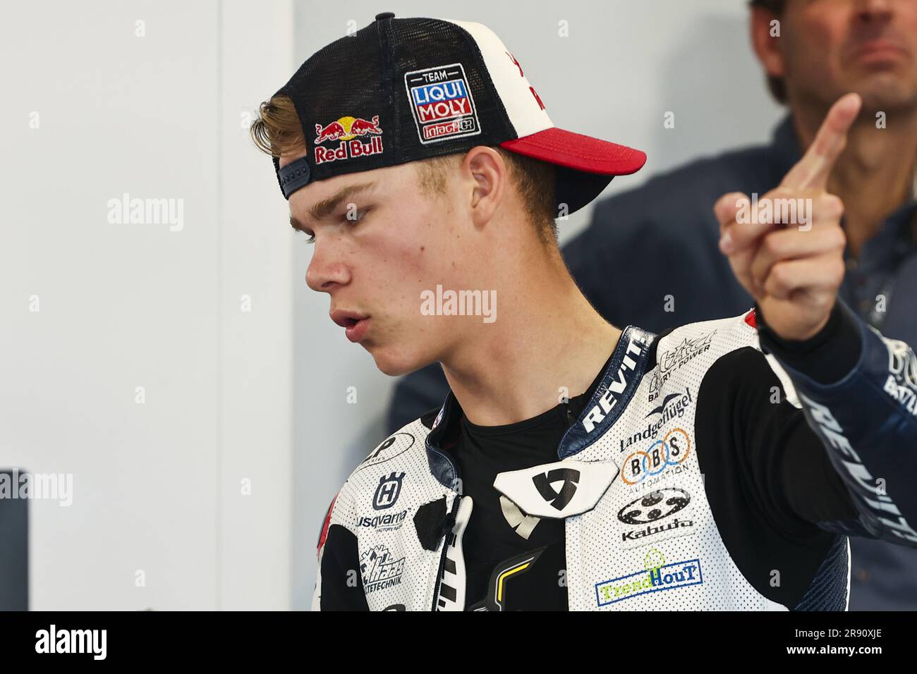 ASSEN - 23/06/2023, Collin Veijer (NED) in the pit box during the ...