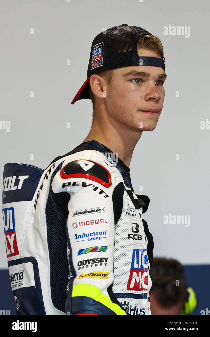 ASSEN - 23/06/2023, Collin Veijer (NED) in the pit box during the ...