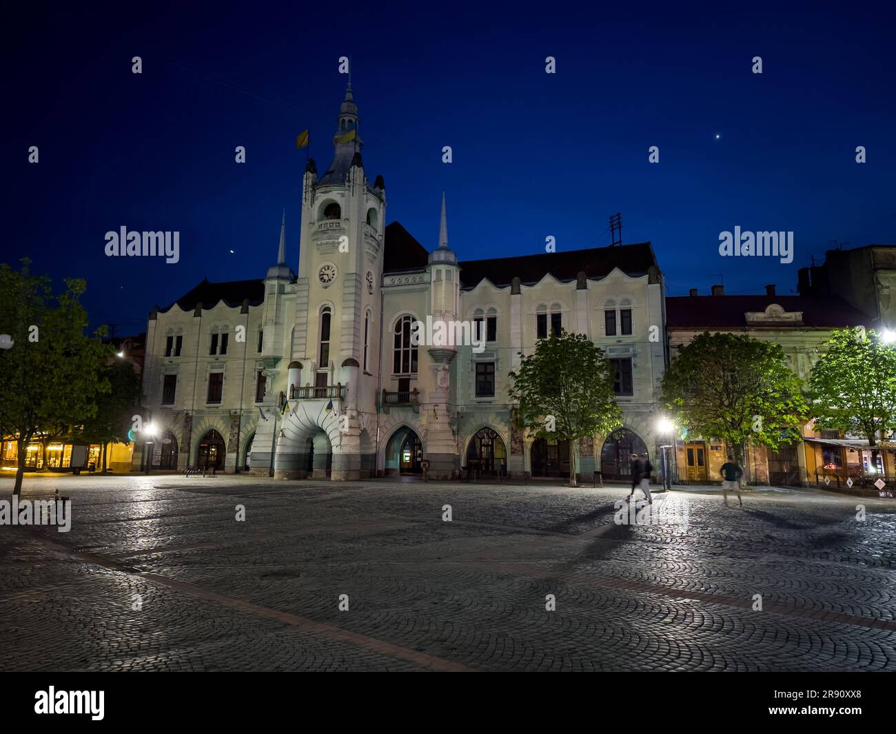 Ukraine, Mukachevo - May, 2023: Exterior view of Ratusha City Hall ...