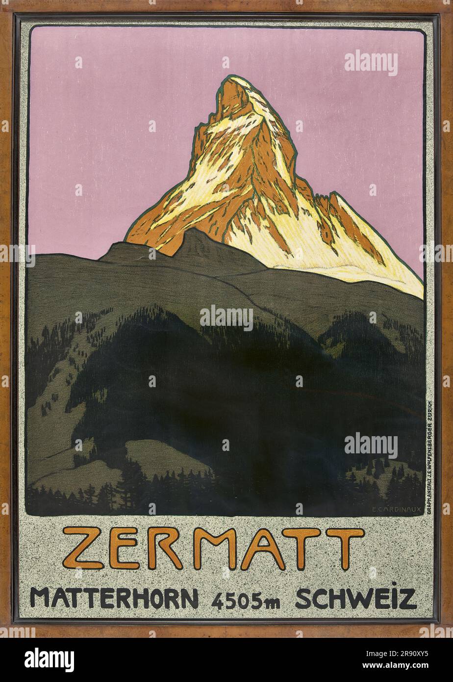 Travel poster zermatt hi-res stock photography and images - Alamy