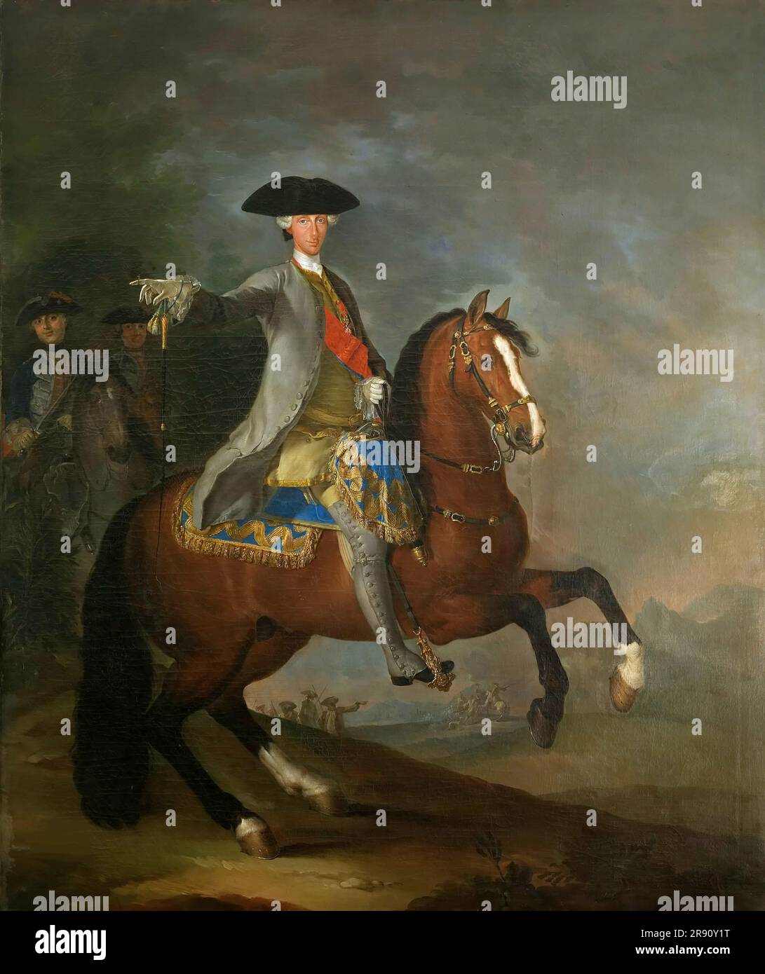 Equestrian Portrait of Charles of Bourbon, Mid of the 18th century ...