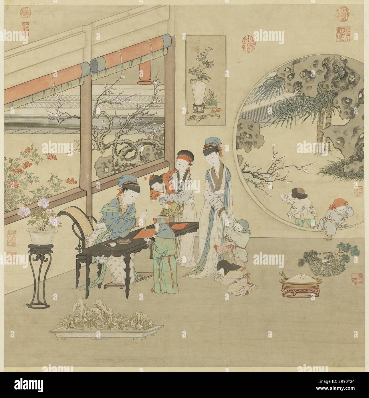 Ban Zhao teaching, First half of the 18th century. Found in the ...