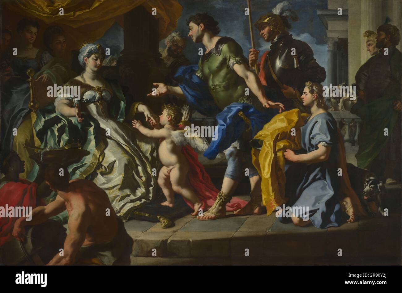 Dido receiving Aeneas and Cupid disguised as Ascanius, 1710. Found in ...