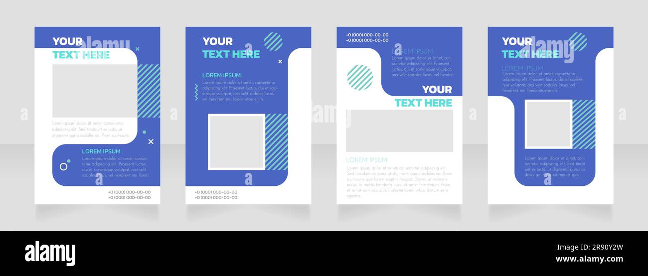 Recruiting for job positions blank brochure layout design Stock Vector ...