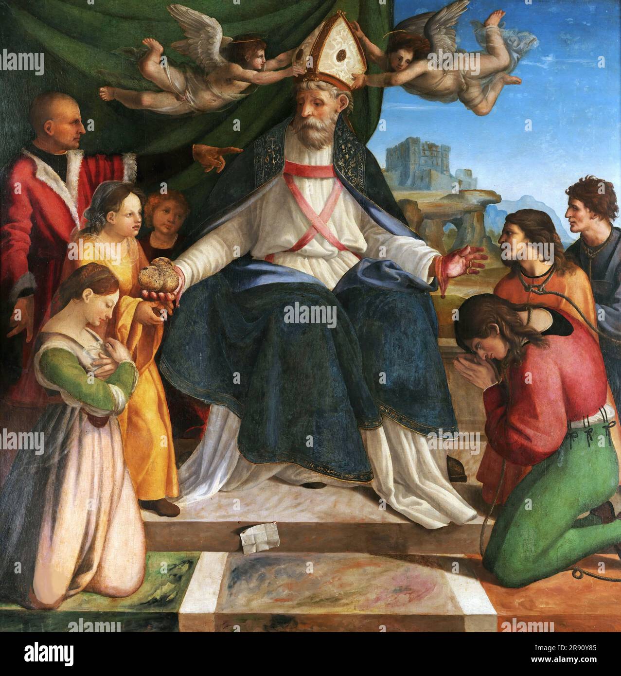 Saint Nicholas of Bari on the Bishop's Throne, ca 1514-1516. Found in ...