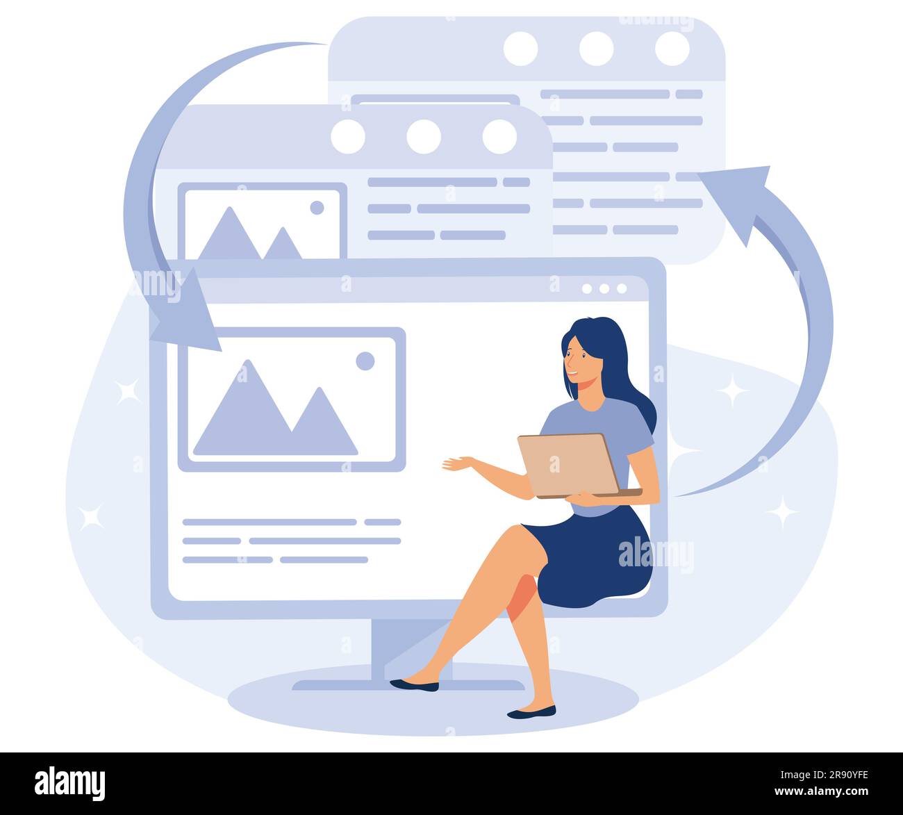 Cross browser technology Stock Vector Images - Alamy