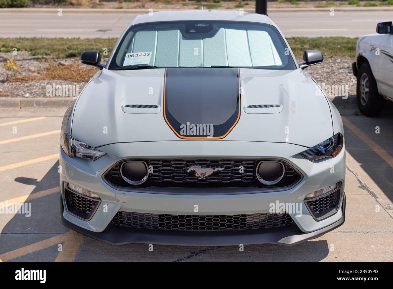 Gray 2023 Ford Mustang Mach 1 sports car Stock Photo - Alamy