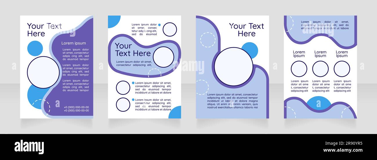 Practical guide blank brochure layout design Stock Vector Image & Art ...