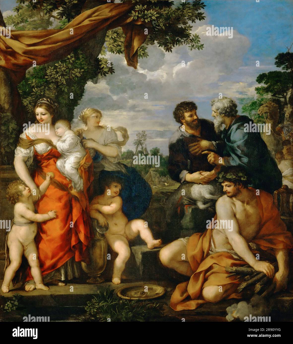 Covenant between Jacob and Laban, 1630-1635. Found in the collection of the Musée du Louvre ...