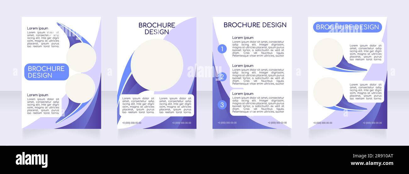 Technological innovation in business blank brochure layout design Stock ...