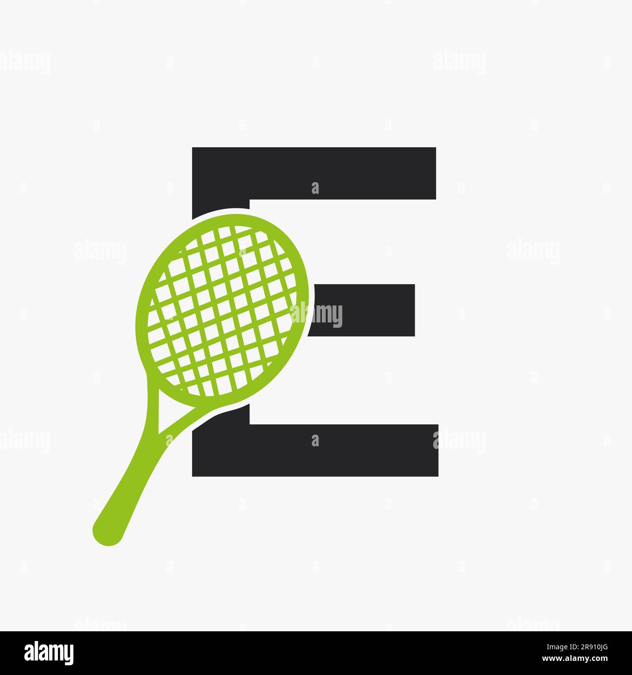 Letter E Padel Tennis Logo. Padel Racket Logo Design. Beach Table ...