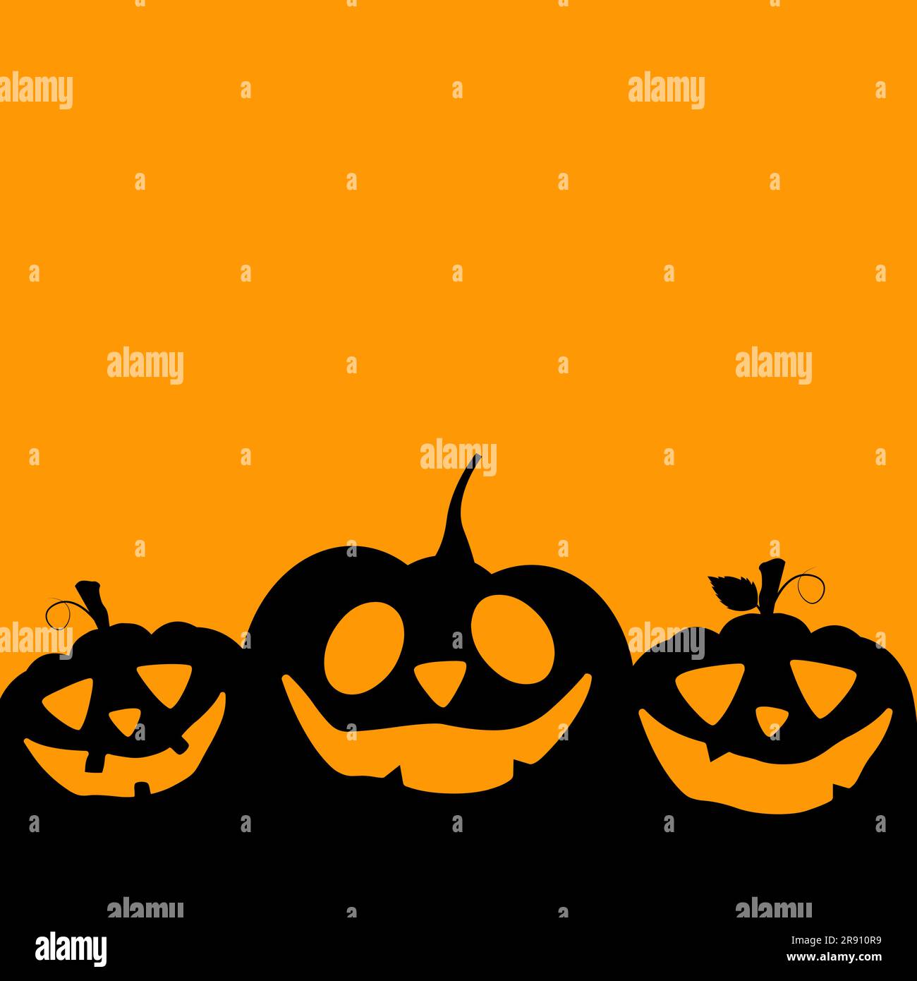 Halloween flyer template with pumpkins Stock Vector Image & Art - Alamy
