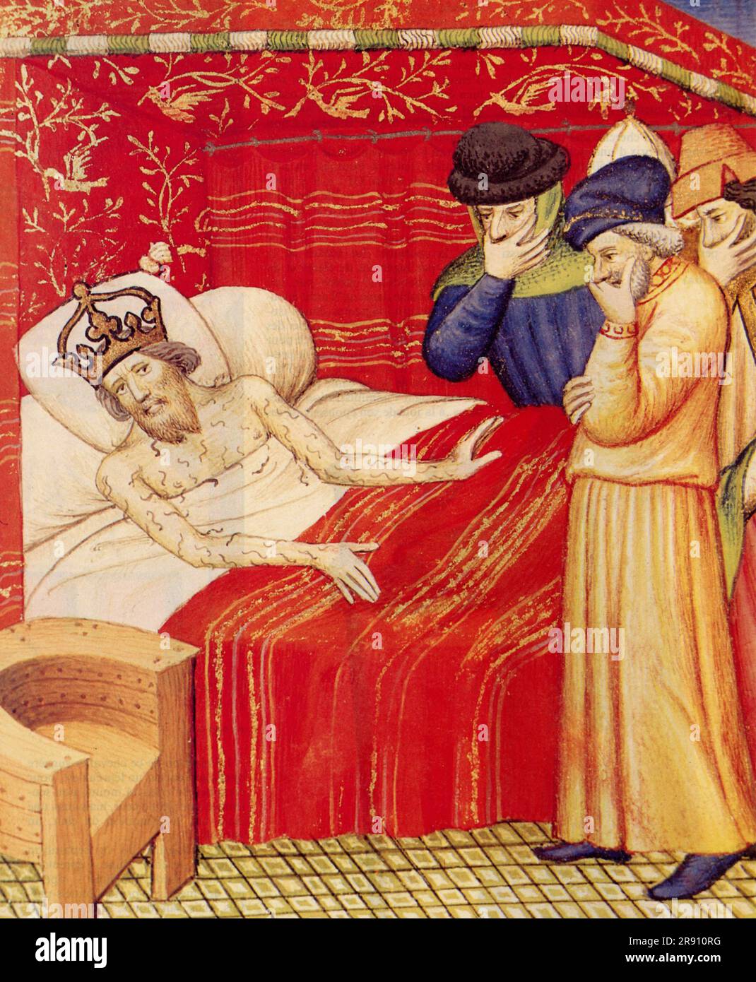 Sick king. The dangerous smell of sickness, 15th century. Found in the ...