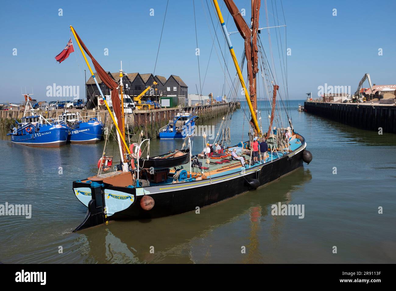 Whitstable North Kent , England UK - Greta Sailing Barge first launched ...