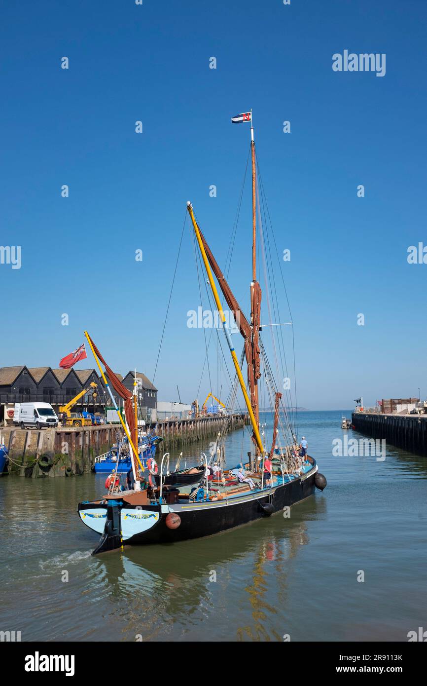 Whitstable North Kent , England UK - Greta Sailing Barge first launched ...