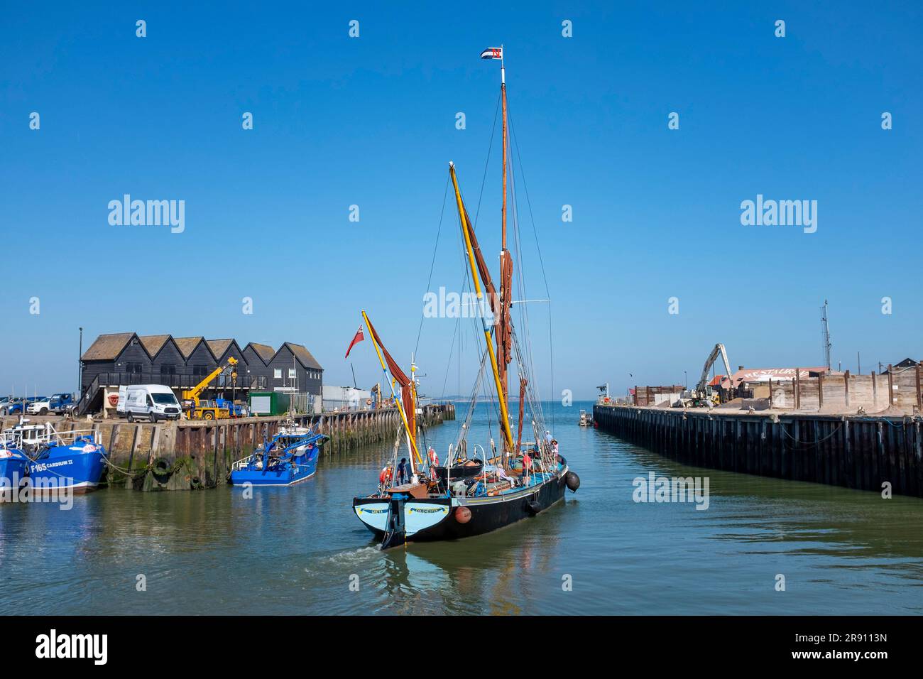 Whitstable North Kent , England UK - Greta Sailing Barge first launched ...